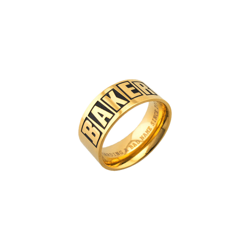 BAKER SKATEBOARDS（ベイカー スケートボード）| BAKER BRAND LOGO RING / GOLD | スノーボード ...